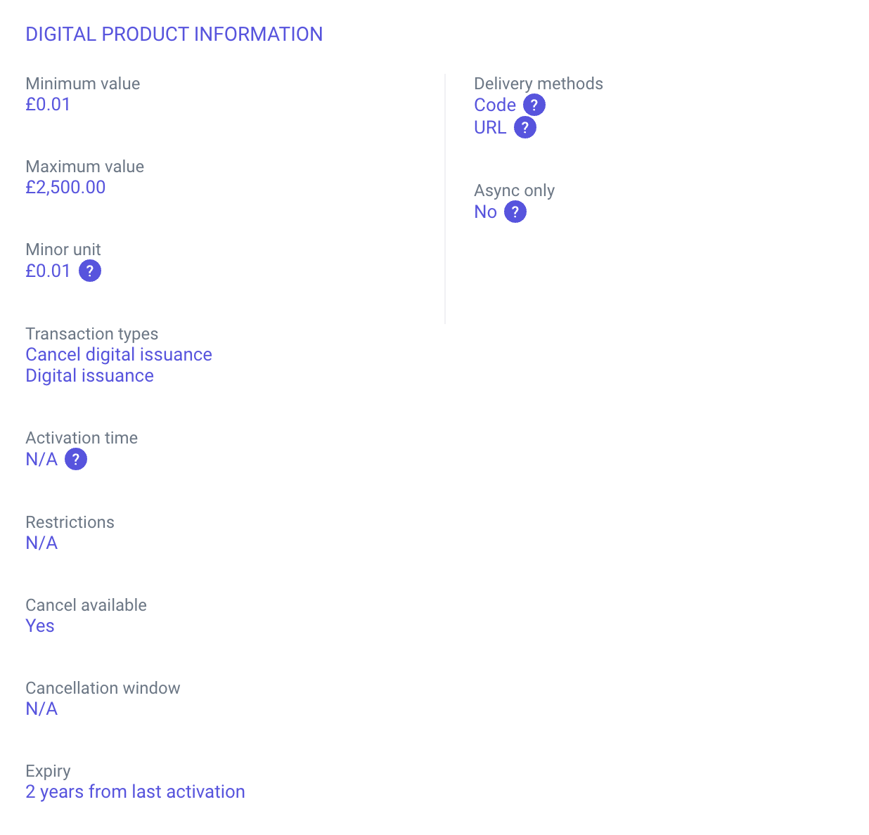 About the Brand Information Page – Tillo Help Centre