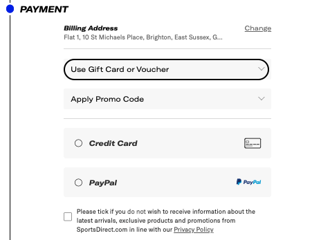 How do I redeem my Sports Direct gift card code? – Tillo Help Centre