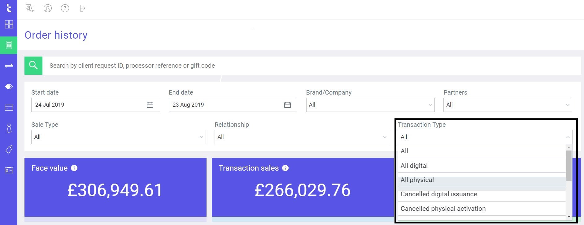 What transactions types do we have and what do they mean? (Brands ...